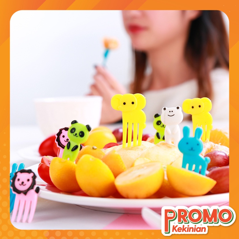 - H5815 Cute Character Bento Fork 10Pcs/fruit Skewer Cake Decoration ...