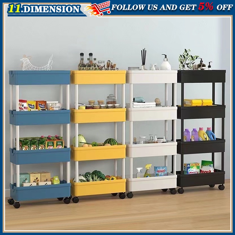 Movable Storage Shelf Kitchen Rack Bathroom Rack Storage Organiser ...