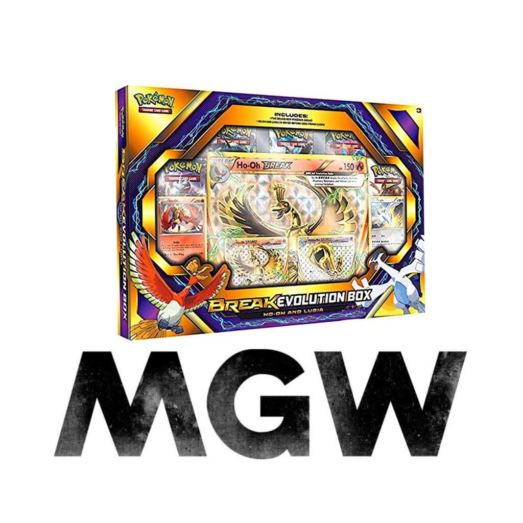 *DAMAGED* Pokemon TCG Break Evolution Box Featuring Ho-Oh & Lugia ...