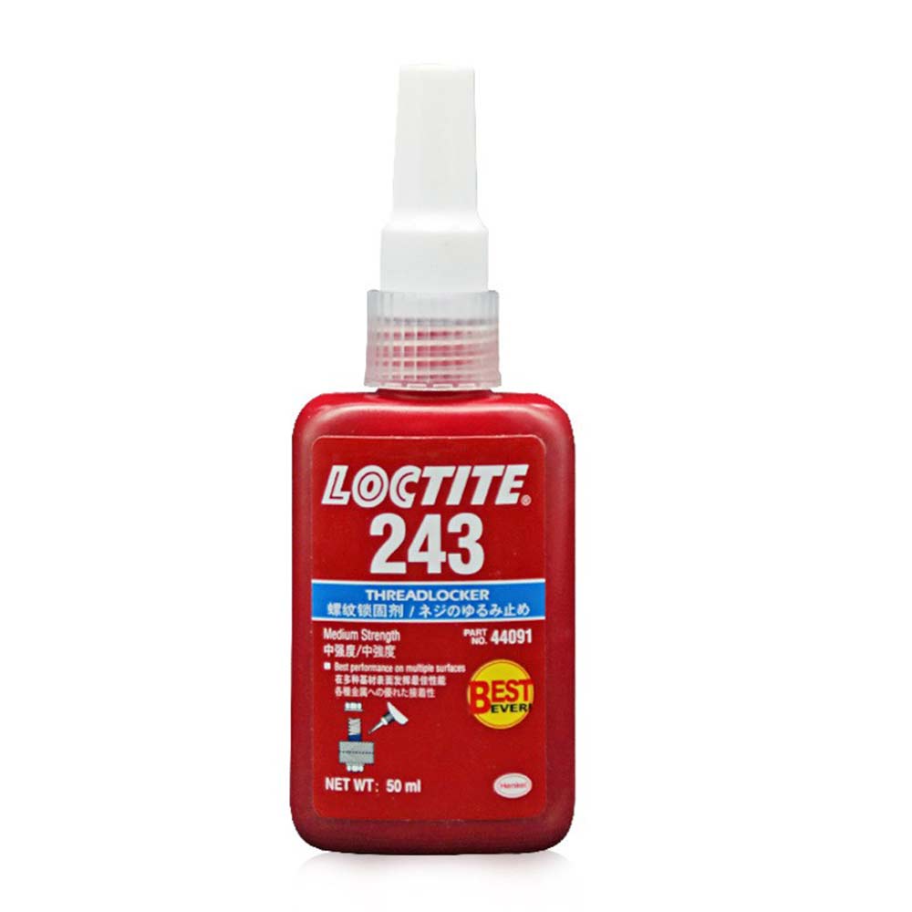 LOCTITE 243 Threadlock Medium Strength Metal Bolt Screw Retainer Glue ...