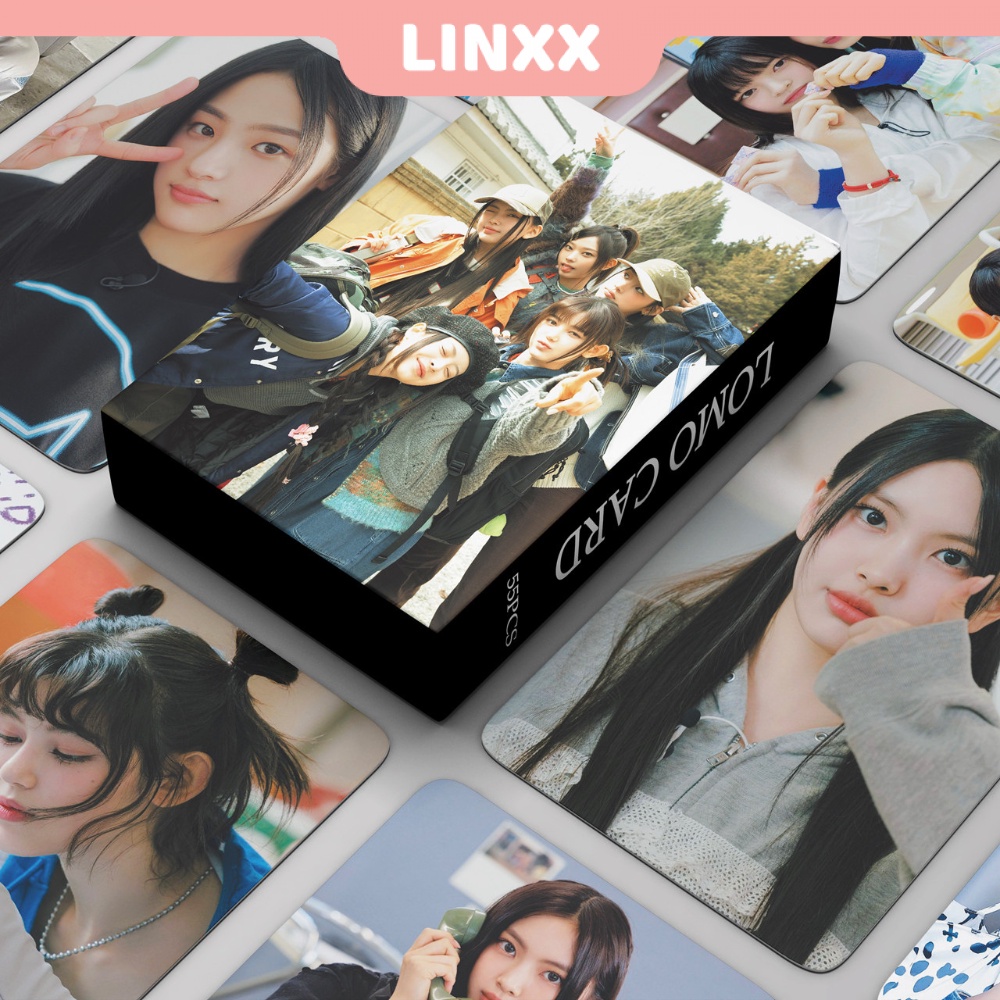 LINXX 55 Pcs New Jeans Album Lomo Card Kpop Photocards Postcards Series ...