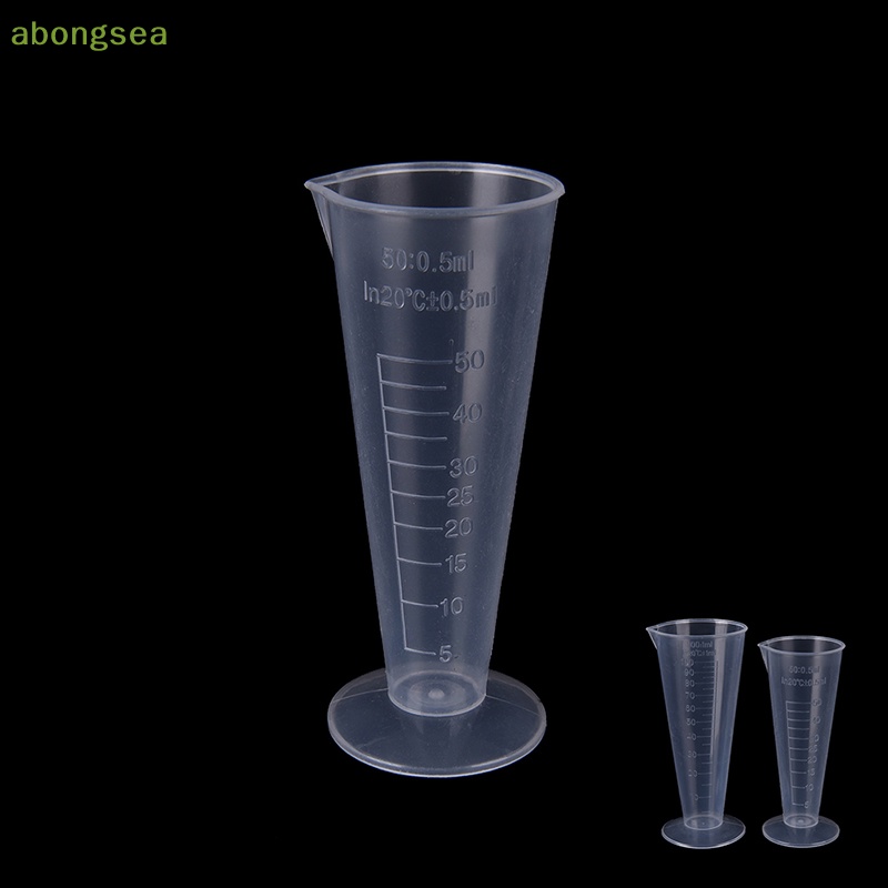abongsea 50ml 100ml Transparent cup scale Plastic measuring cup ...