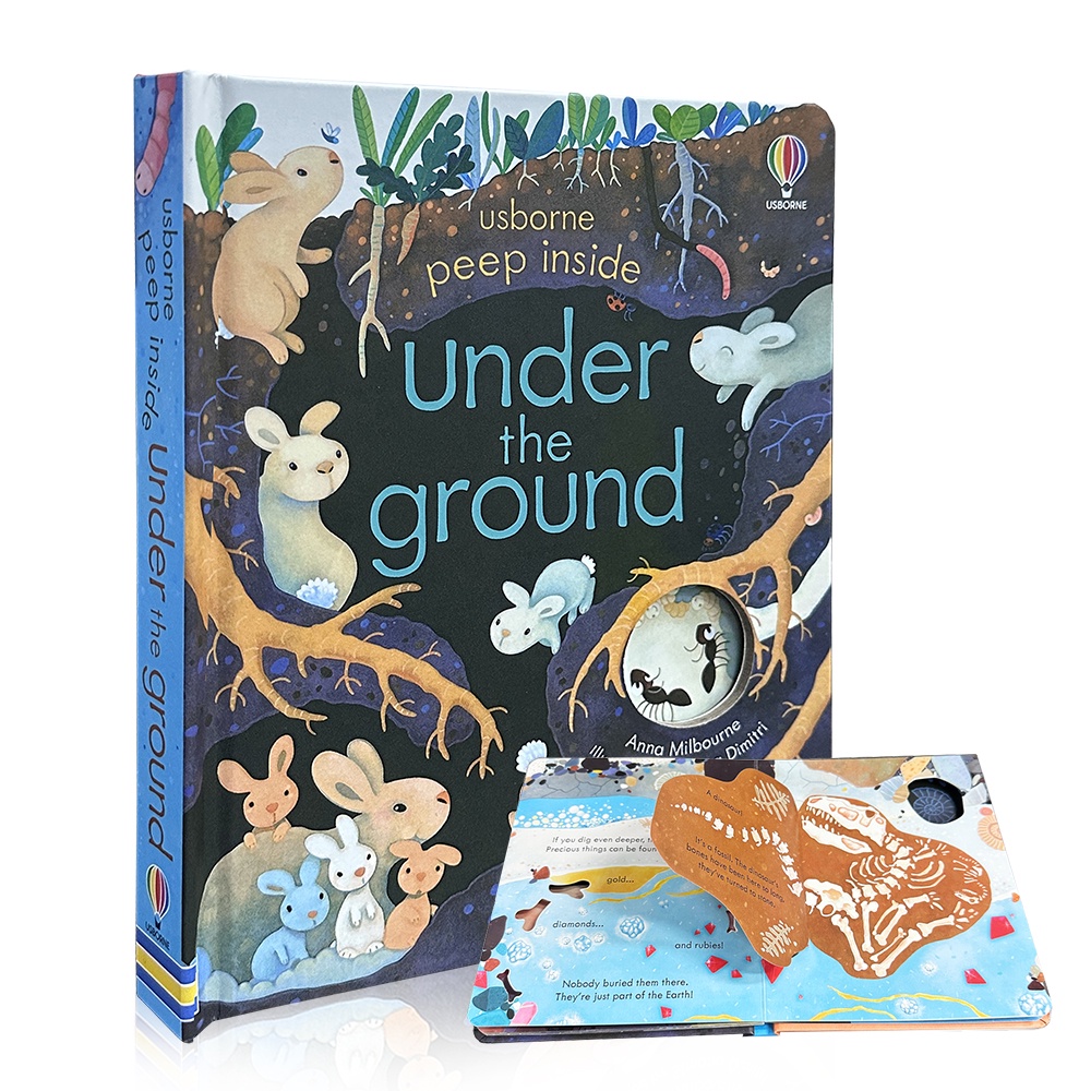 Usborne Peep Inside Under The Ground Educatioal English Picture Book ...