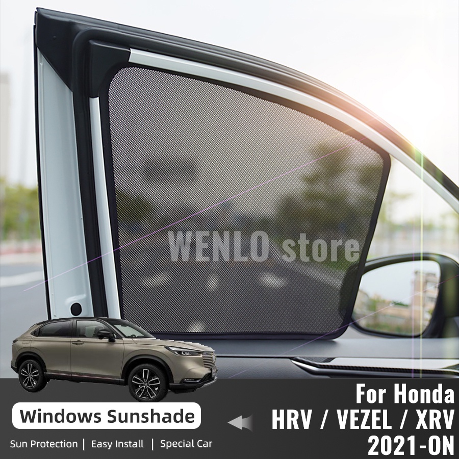 For Honda HRV HR-V Vezel XRV XR-V 2021 2022 2023 Magnetic Car Sunshade Side Window Curtain Sun ...