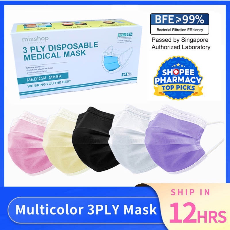 mixshop 3PLY disposable Medical mask & face mask for Adults and Kids ...