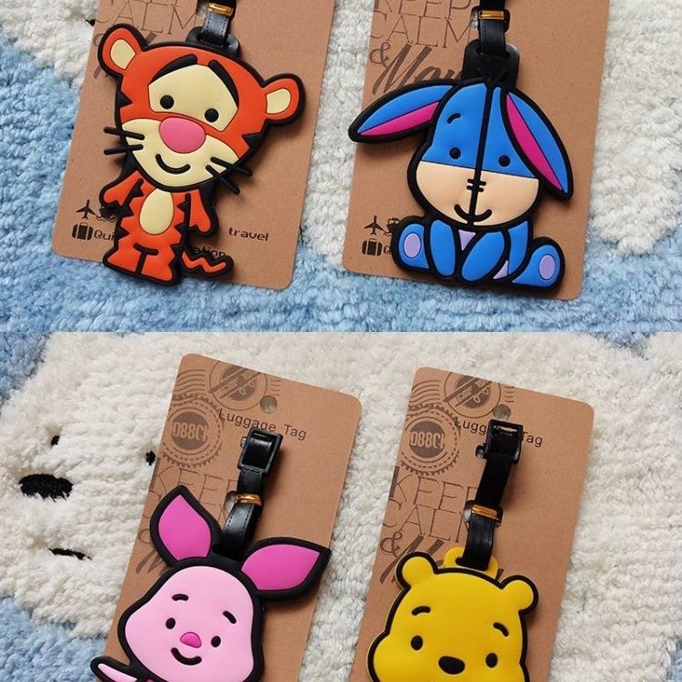 Tigger Winnie the Pooh El Donkey Luggage Tag Travel Boarding Pass ...