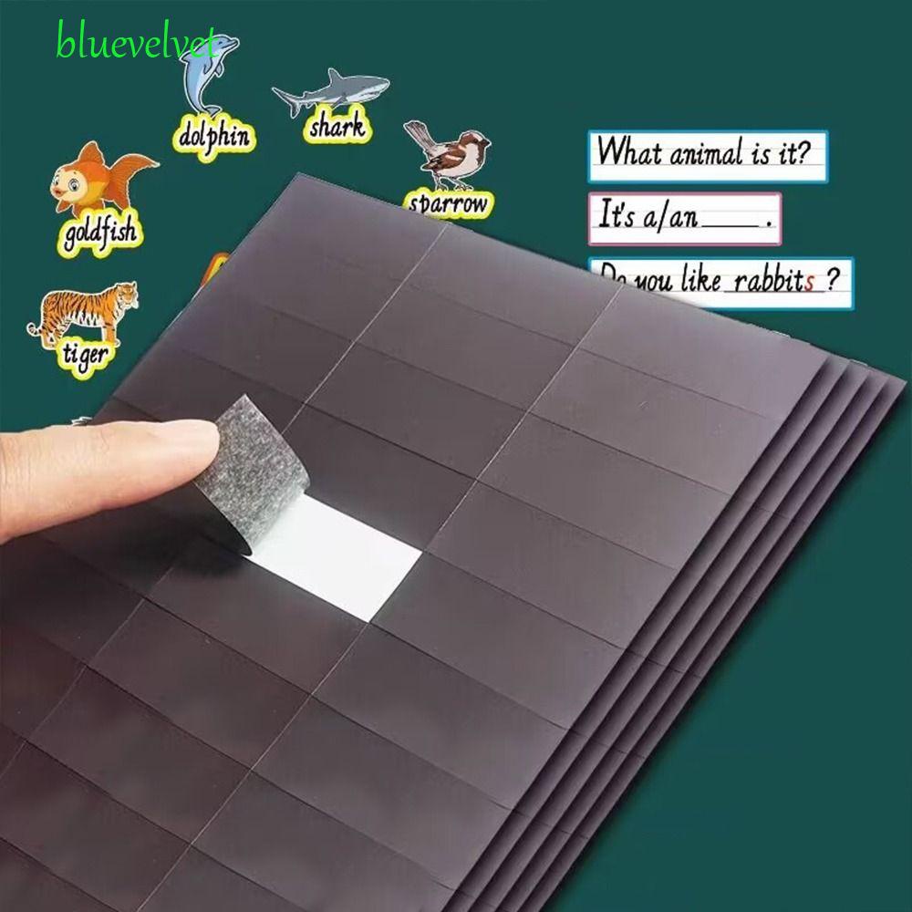 BLUEVELVET DIY Magnetic Sticker, Teaching Aids Rectangular Magnet ...