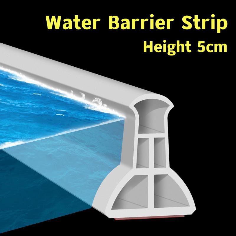 PNL Bathroom Shower Water Blocking Water Stopper Water Barrier Strip ...