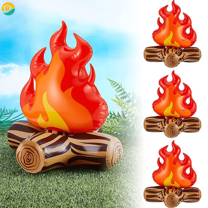 Personality Reusable 3D Inflatable Fake Campfire Fire Engine Birthday ...