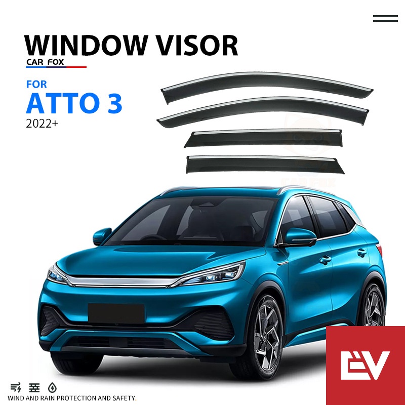 BYD ATTO 3 Window Visor Side View Mirror Visor Carbon Fiber Rain-proof ...