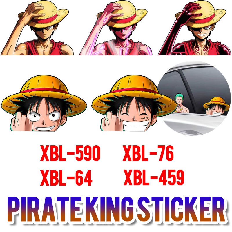 Luffy Gear Motion Sticker Anime Motion Lenticular Sticker Waterproof ...
