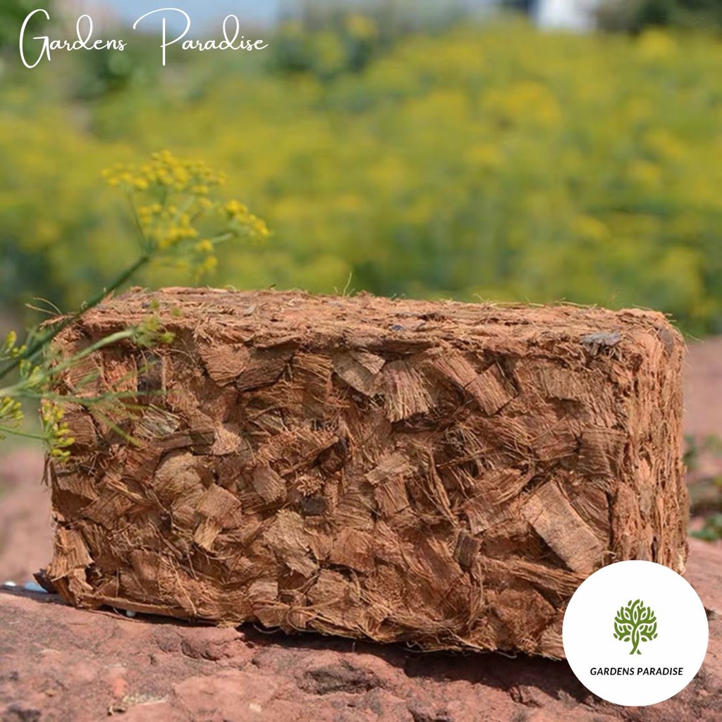 Coconut Husk Expandable Block 500g By Gardens Paradise (Approx. 8 ...