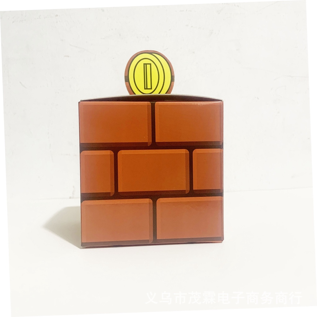 Super Mario Bros Gift Box bag Cartoon Props Brick Box Anime Toy ...