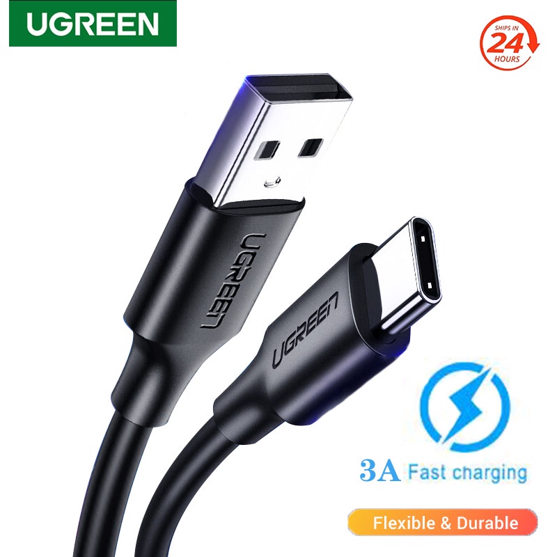 UGREEN Type-C 3A Fast Charging Data Cable USB C Charger Mobile Phone ...