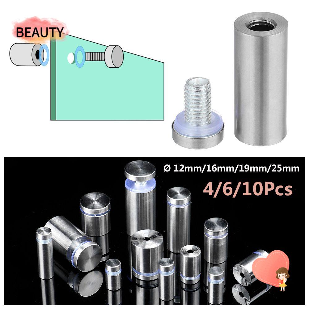 BEAUTY 4/6/10Pcs Useful Glass Fasteners Hardware Advertising Board ...