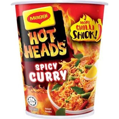 Maggi Hot Heads Spicy Curry Cup 59g | Shopee Singapore