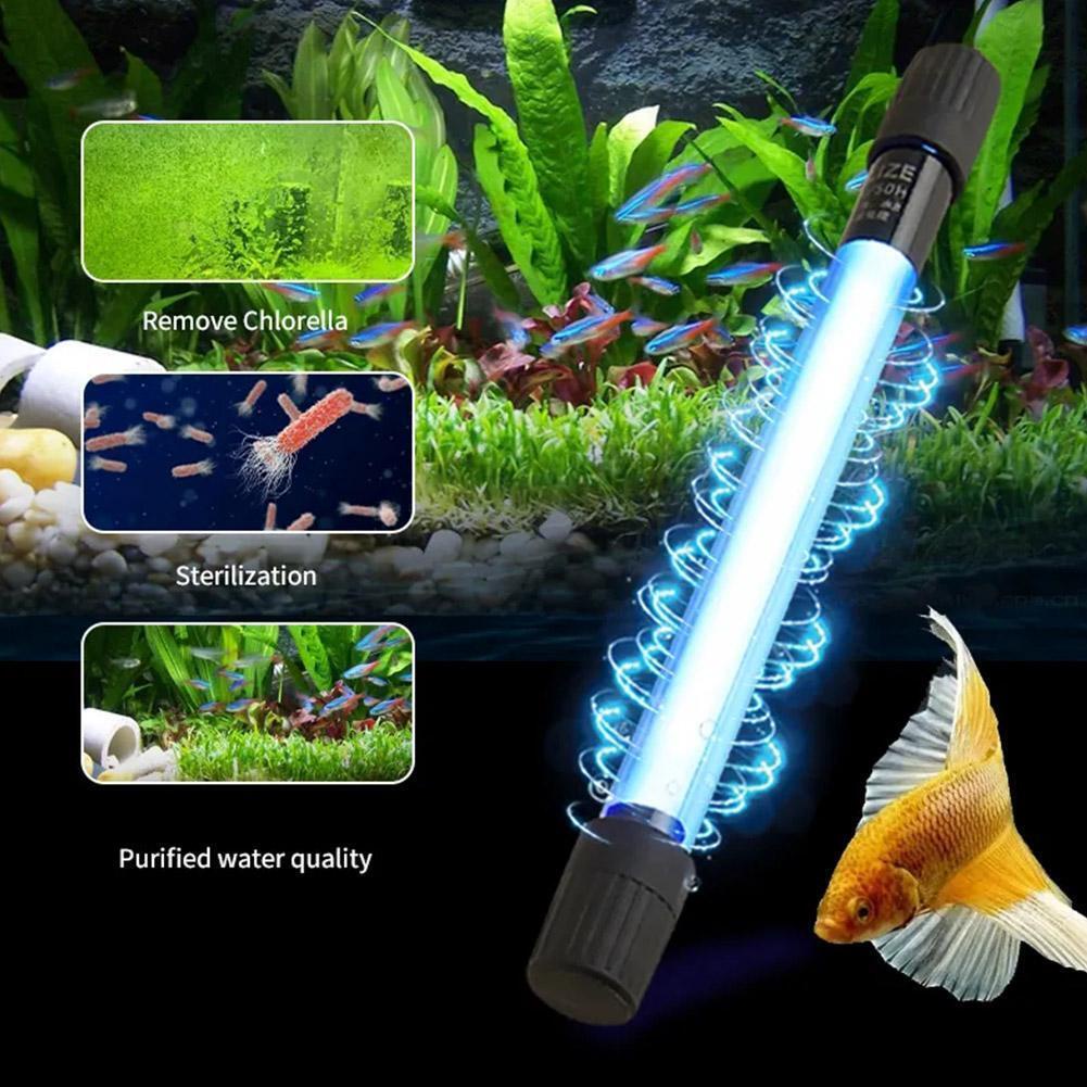 Aquarium UV Light / Cover 3-13W Algae Remover Clear Water Germicidal ...