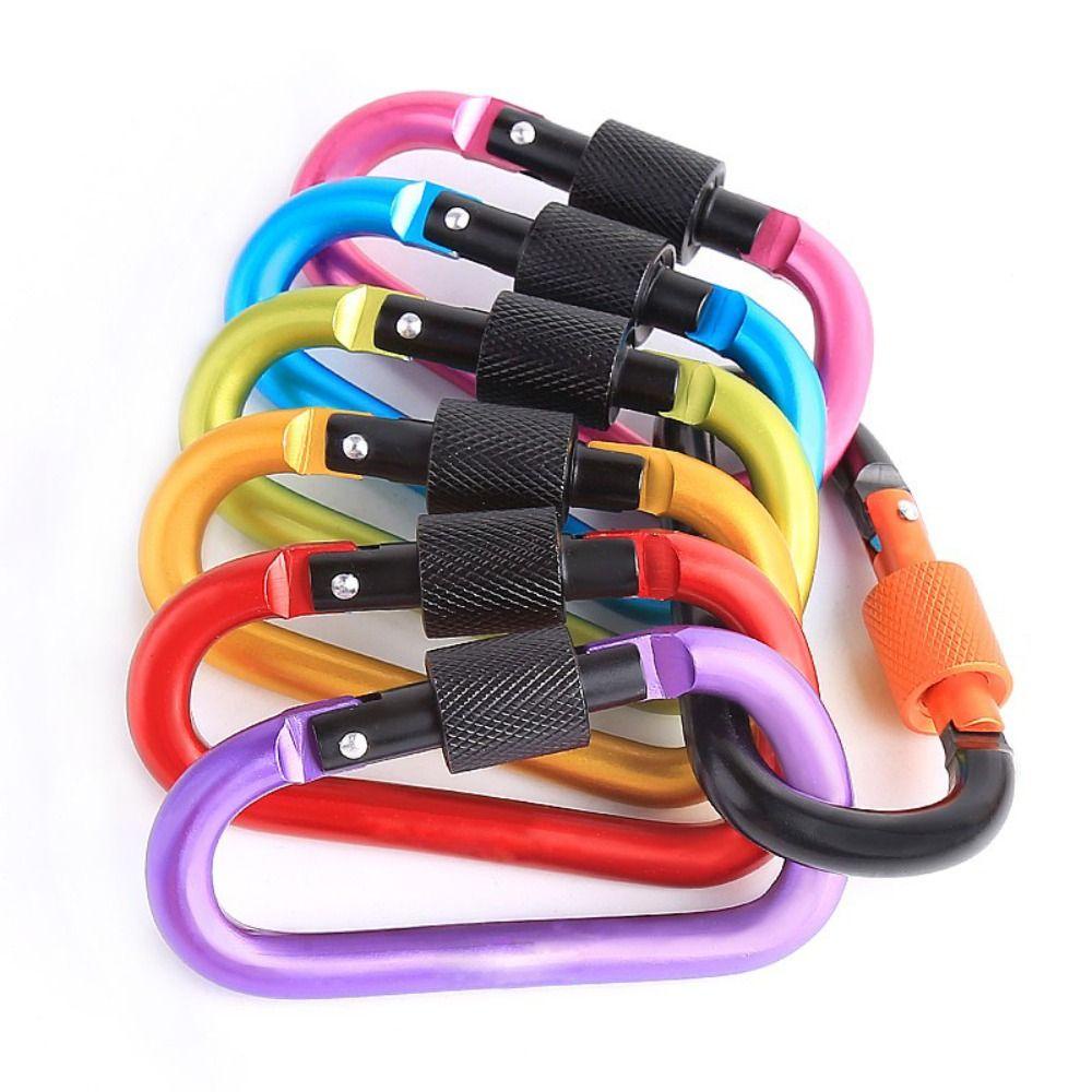 HUBERT Carabiner Clip Camping Kits 8cm Climbing Tool Mountaine ...
