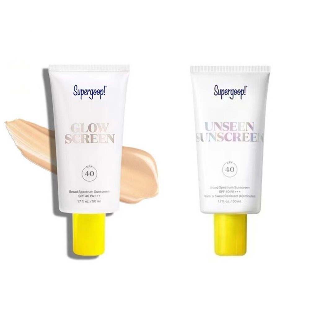 SUPERGOOP Unseen Sunscreen Broad Spectrum Sunscreen / SPF 40 PA Supergoop Glow Screen SPF 40 PA ...