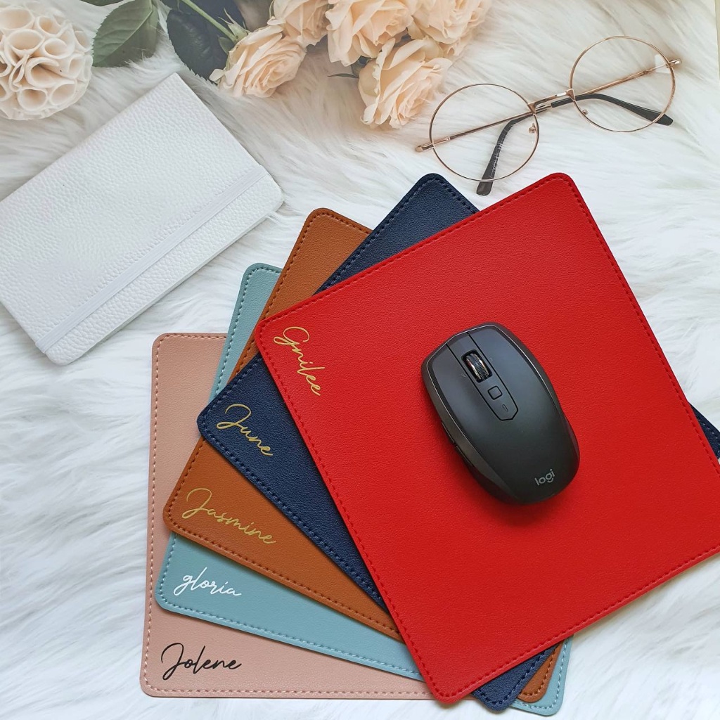 Personalised Mouse Pad | Premium PU Leather Mousepad | Table Mat ...