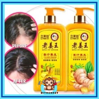 (DIYMONKEY) 1000ml Hair Shampoo Conditioner Anti Hair Loss Ginger Wang ...
