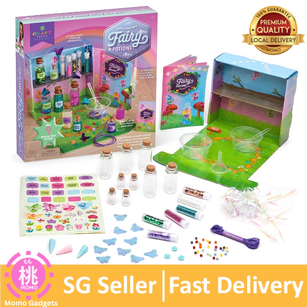 Craft-tastic – Fairy Potions Craft Kit – Make 9 Magical Fairy Potions ...