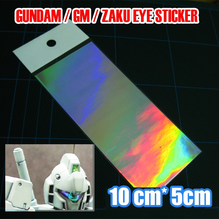 [HOBBY TOOLS] GUNDAM GM ZAKU EYE STICKER - GLOW REFLECT TYPE COLOR ...