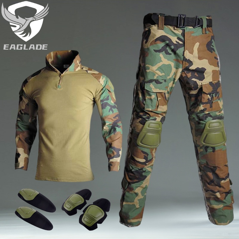 EAGLADE Tactical Uniform Suit T Shirts Pants YDJX-G2-HXTZ In Jungle ...