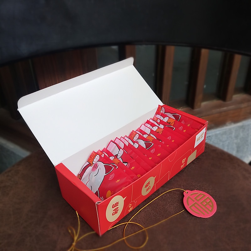 2026 Cny Box/New Year Packaging/Red New Year Box/ Long Nougat Snow ...