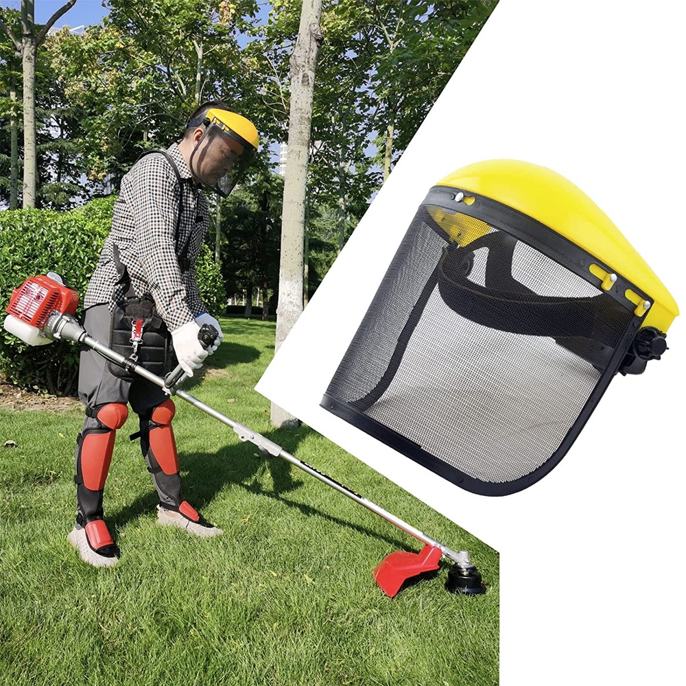 Safety Face Shield with Mesh Visor Protective Mesh Safety Mask Full ...