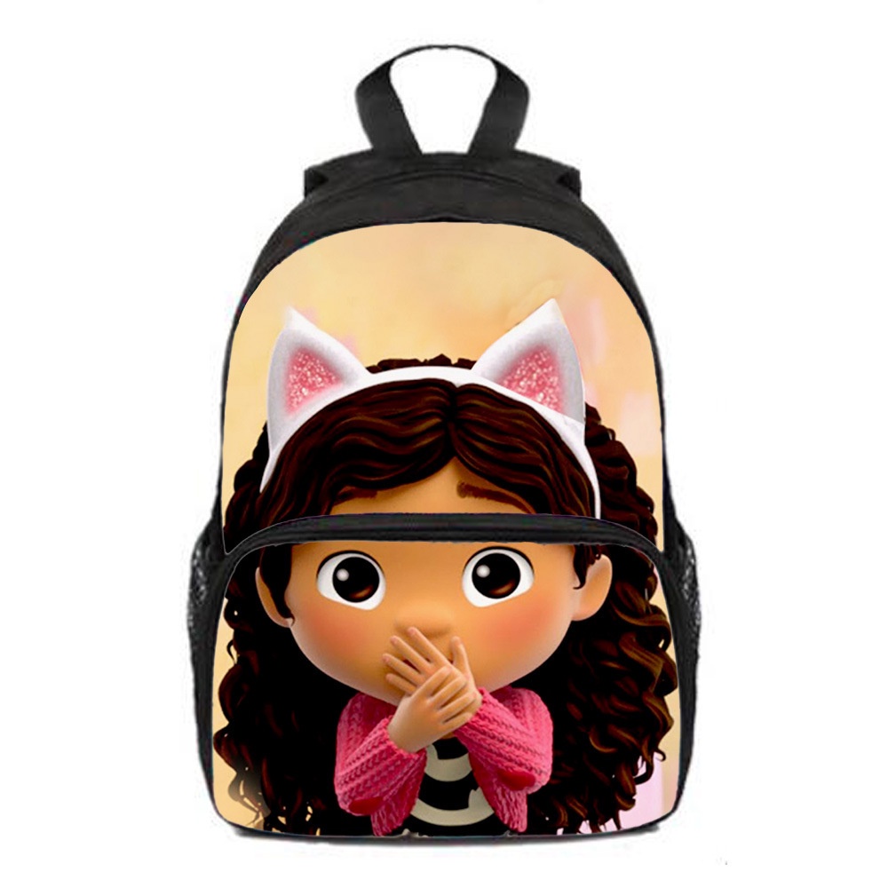 Gabby's Dollhouse Backpack Print Shoulder Primary and Secondary School ...