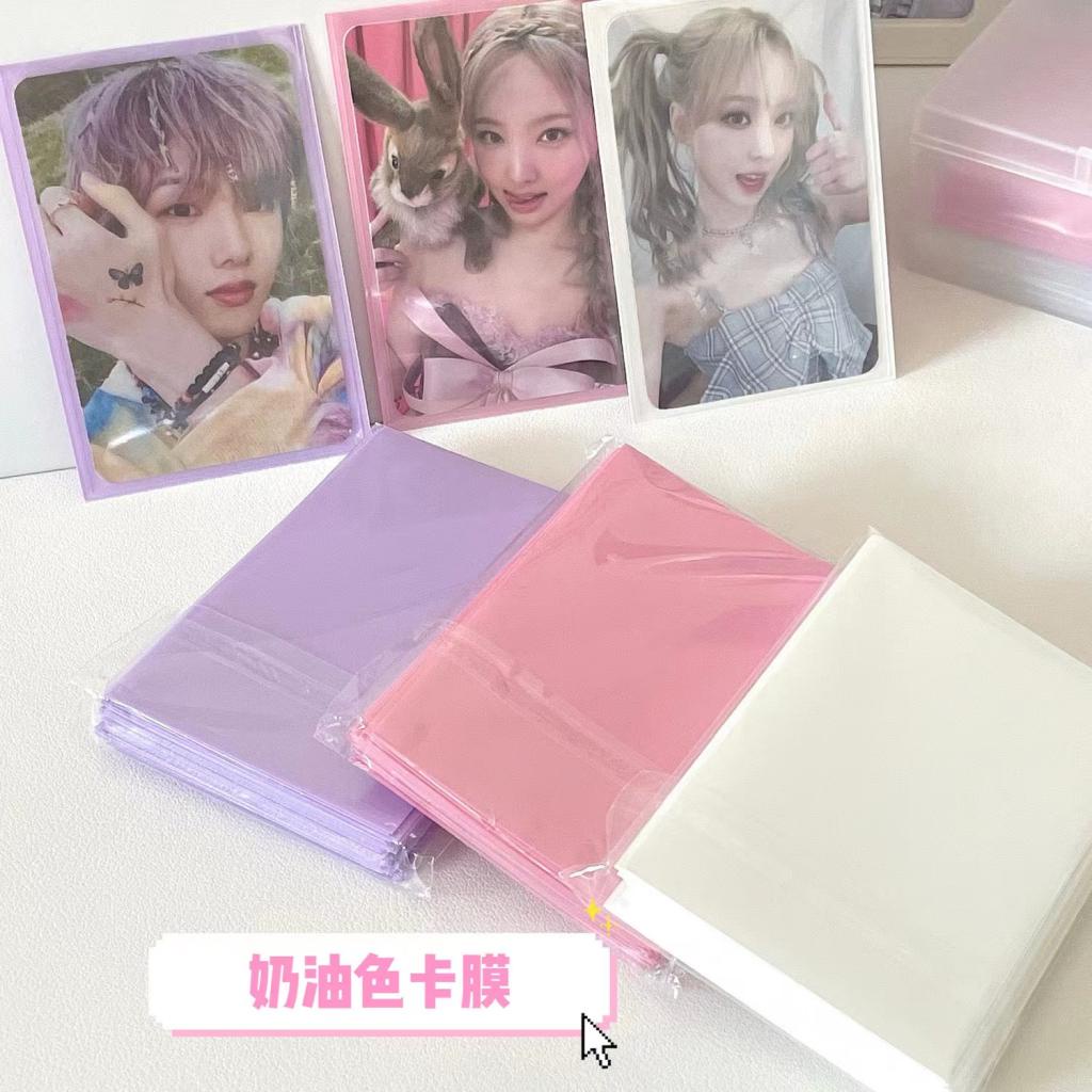 Steve 50pcs 61 * 91mm Creamy 2-layer PP Photocard Film Transparent ...