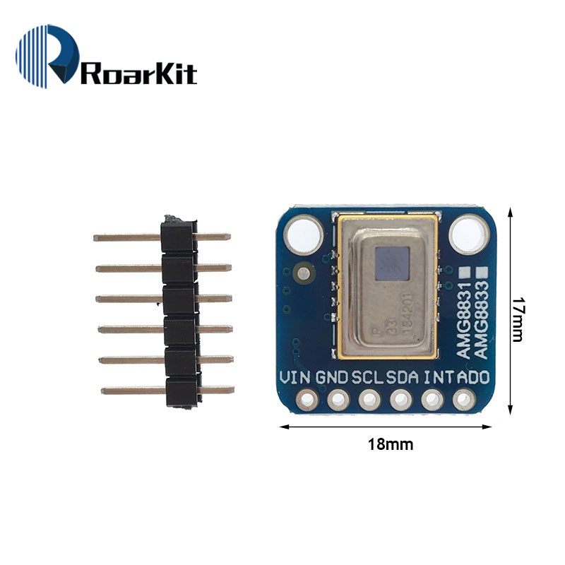 AMG8833 3-5V 8*8 I2C IR Infrared Temperature Thermal Imager Array ...