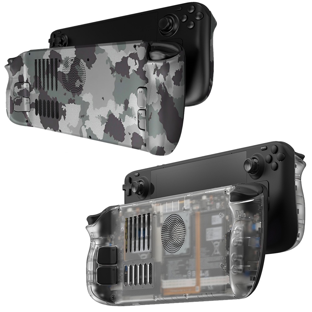 Steam Deck Replacement Shell Case Set, Transparent Back Plate for Steam ...