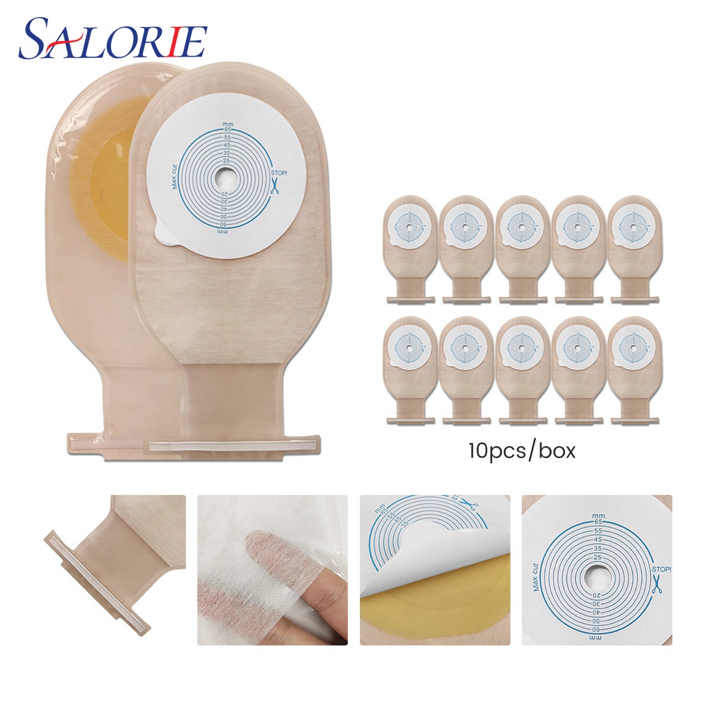 Salorie 10pcs Colostomy Bag20-65mm Stoma Bag Drainable one-piece System ...