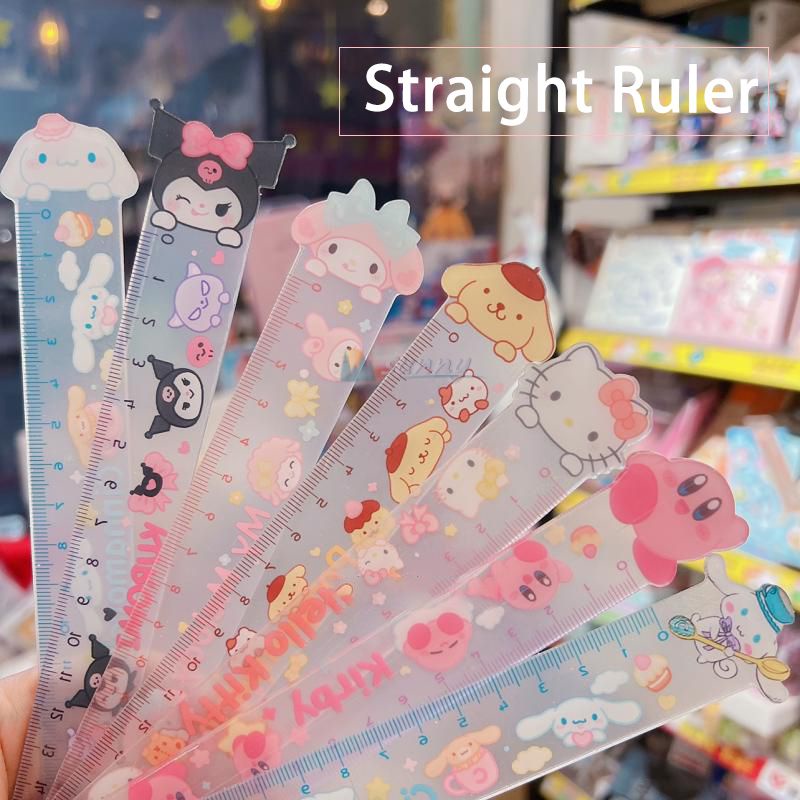 15CM Sanrio Straight Ruler Kawaii Anime Hellokitty Cute My Melody ...
