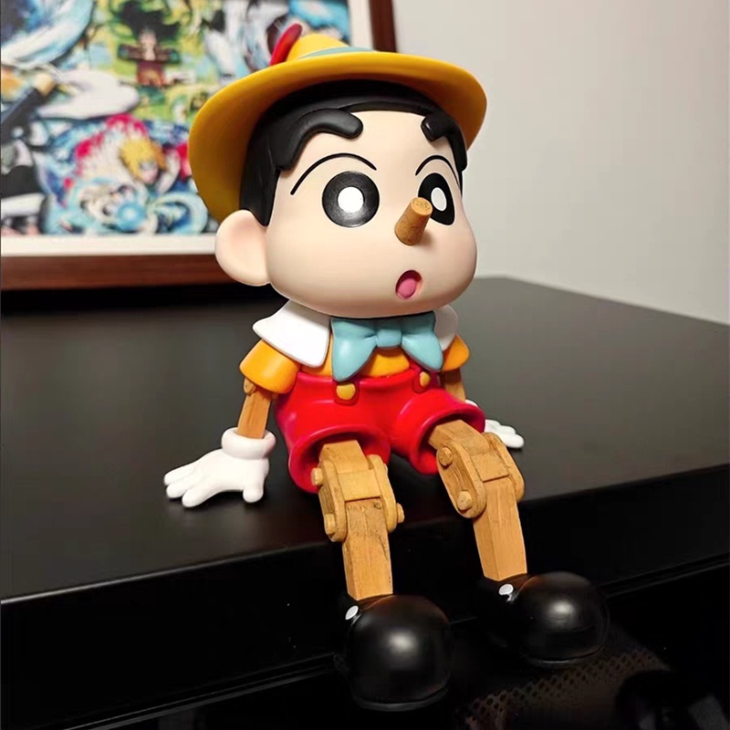 Crayon Shin-chan Cosplay Pinocchio Series Gk Puppet Blockhead Anime PVC ...