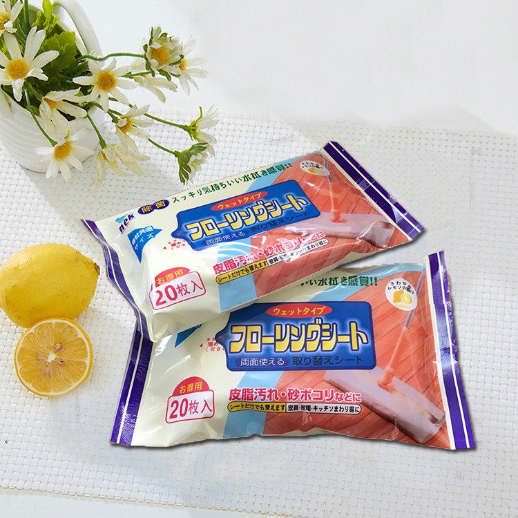 Japan Lemon Scented Floor Wipes 20 Sheets In 1 Pack Japan Floor Wipes ...