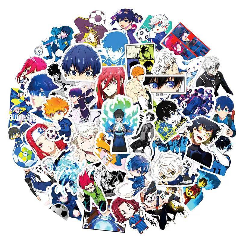 50Pcs/Set Blue Lock Stickers Kawaii Isagi Yoichi Bachira Chigiri Anime ...