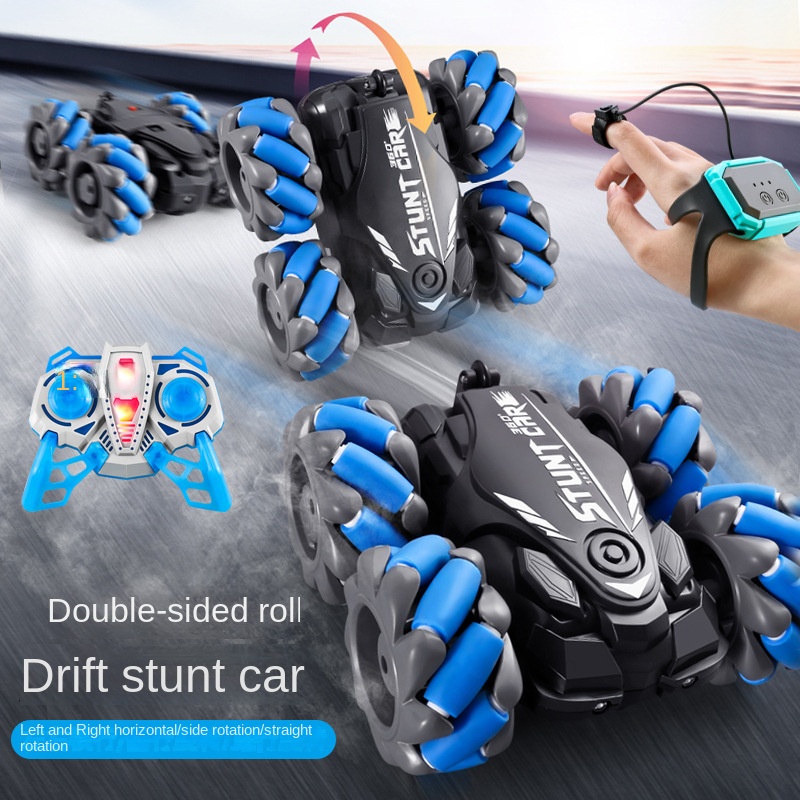 New gesture sensing remote control car with sound and light dual sided ...