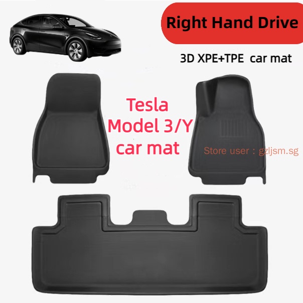 Tesla Model 3 highland/ Model Y Juniper -3D XPE+TPE premium car mats ...