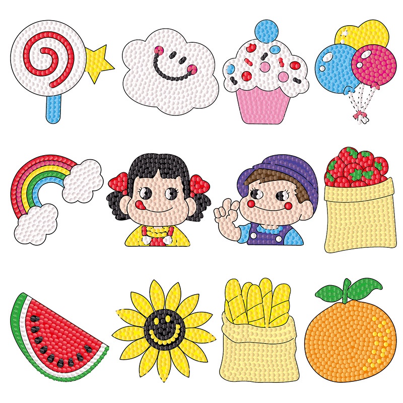 Children DIY Handmade Diamond Stickers Concentration Training ...