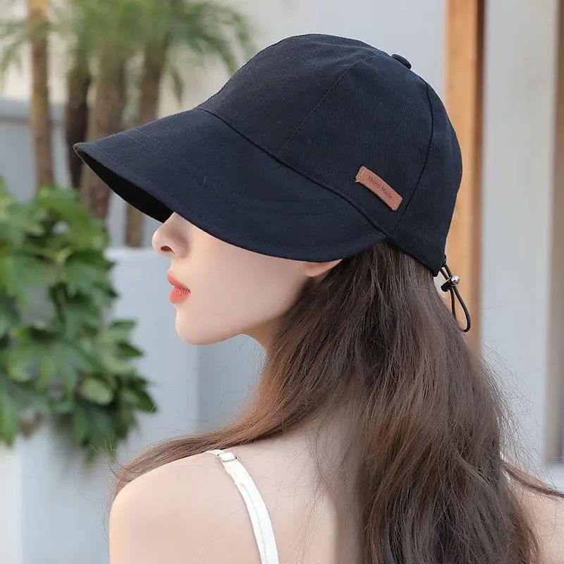Zhao Lusi Style Fisherman Hat - Women's Korean UV-Protective Oversized ...