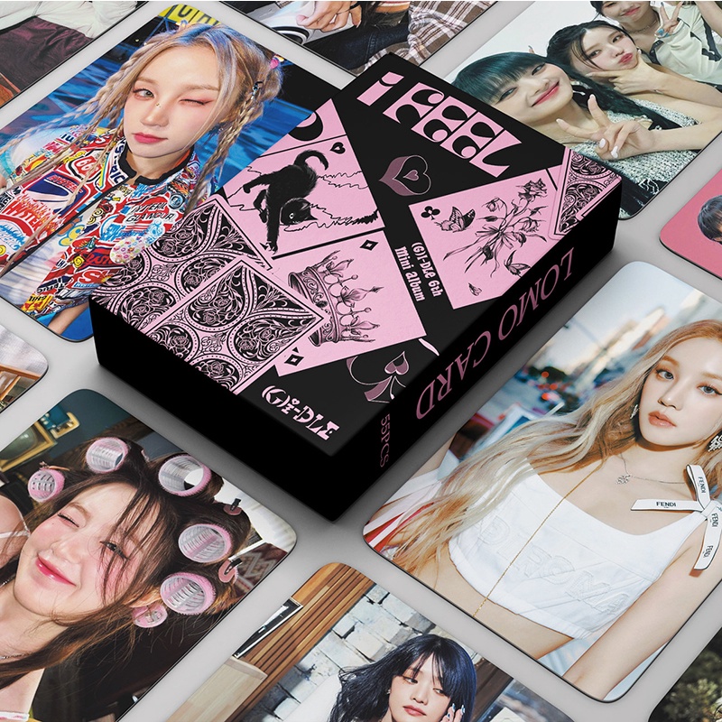 55pcs/box (G)I-DLE Photocards I FEEL LOMO Card Postcard Collection Card ...
