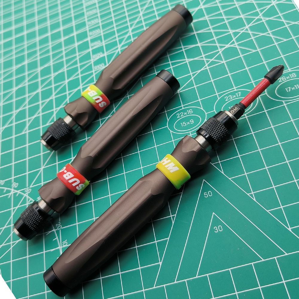 Multi-Purpose Model All-Aluminum Alloy 6.35mm Screwdriver Rear Cap ...