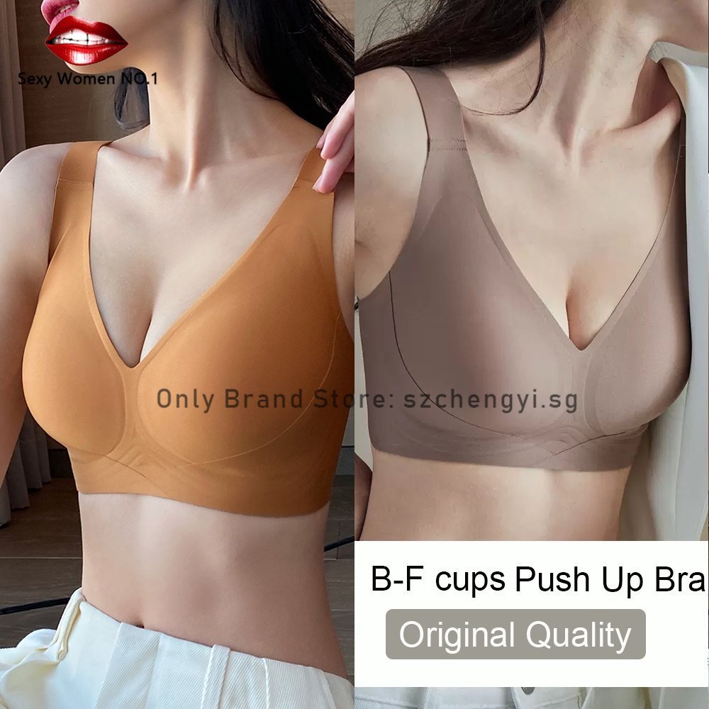 M-4XL Japan SUJI NEW push up Bra, Women Full Cup Seamless Bras Big Size Minimizer Brassier ...