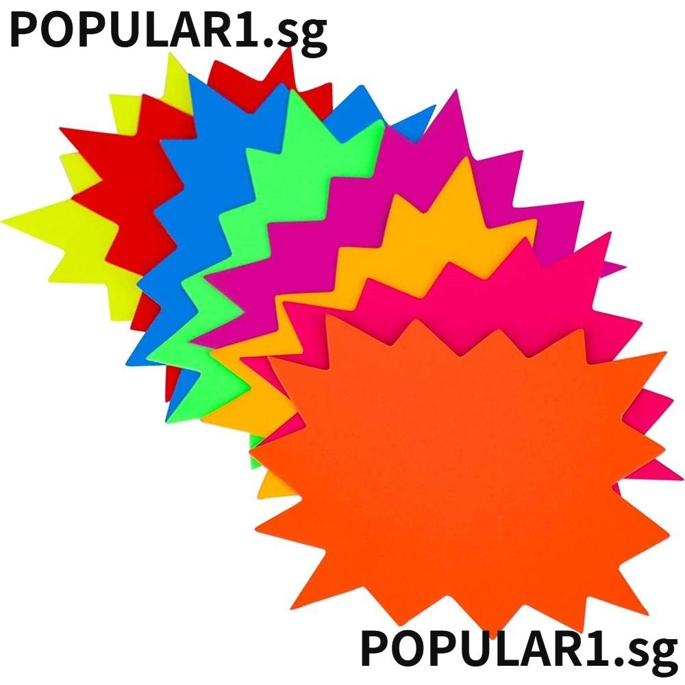 POPULAR Price Burst Signs 80PCS Star Shape Assorted Display Tags Blank ...