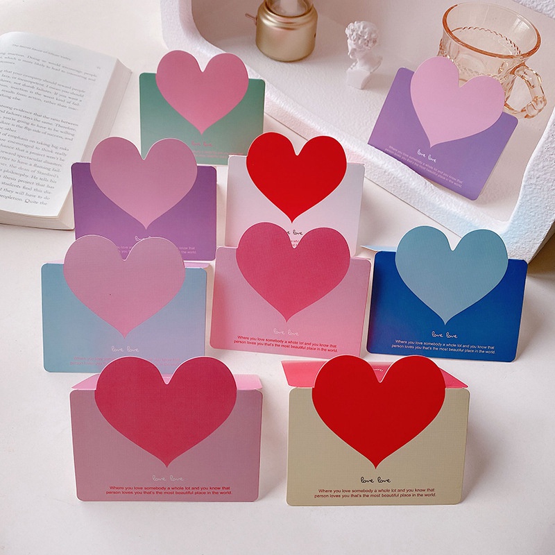 Heart Blessing Card Greeting Birthday Card Best Wish Thanks Card Gift ...