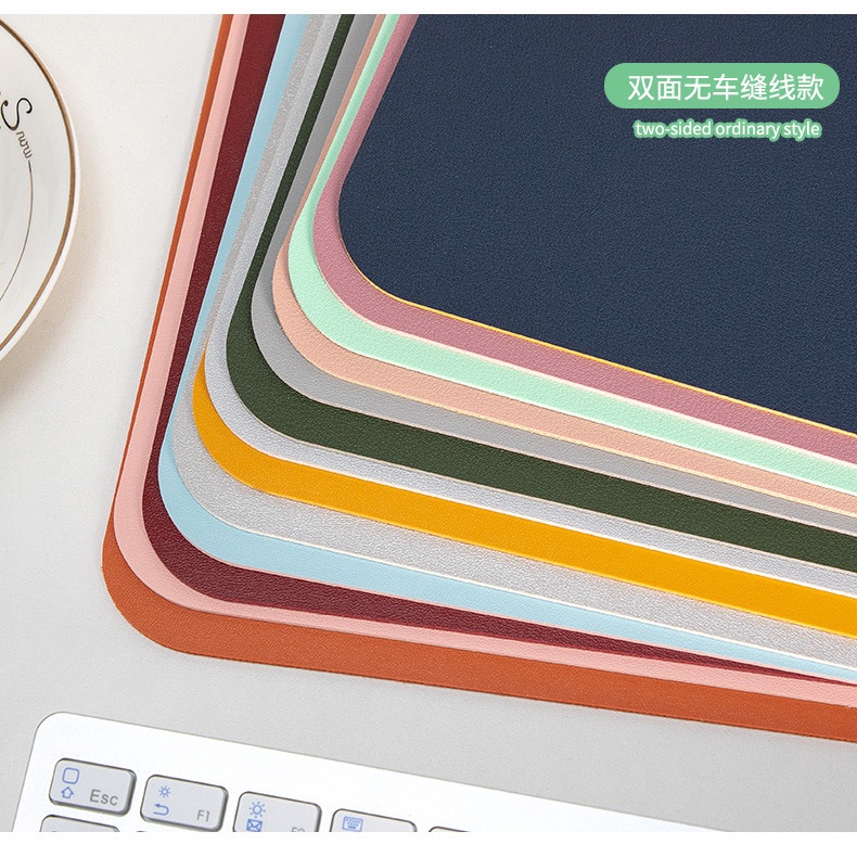 Office Desk Mouse Pad Gaming MousePad Waterproof PU Leather Desk Mat ...