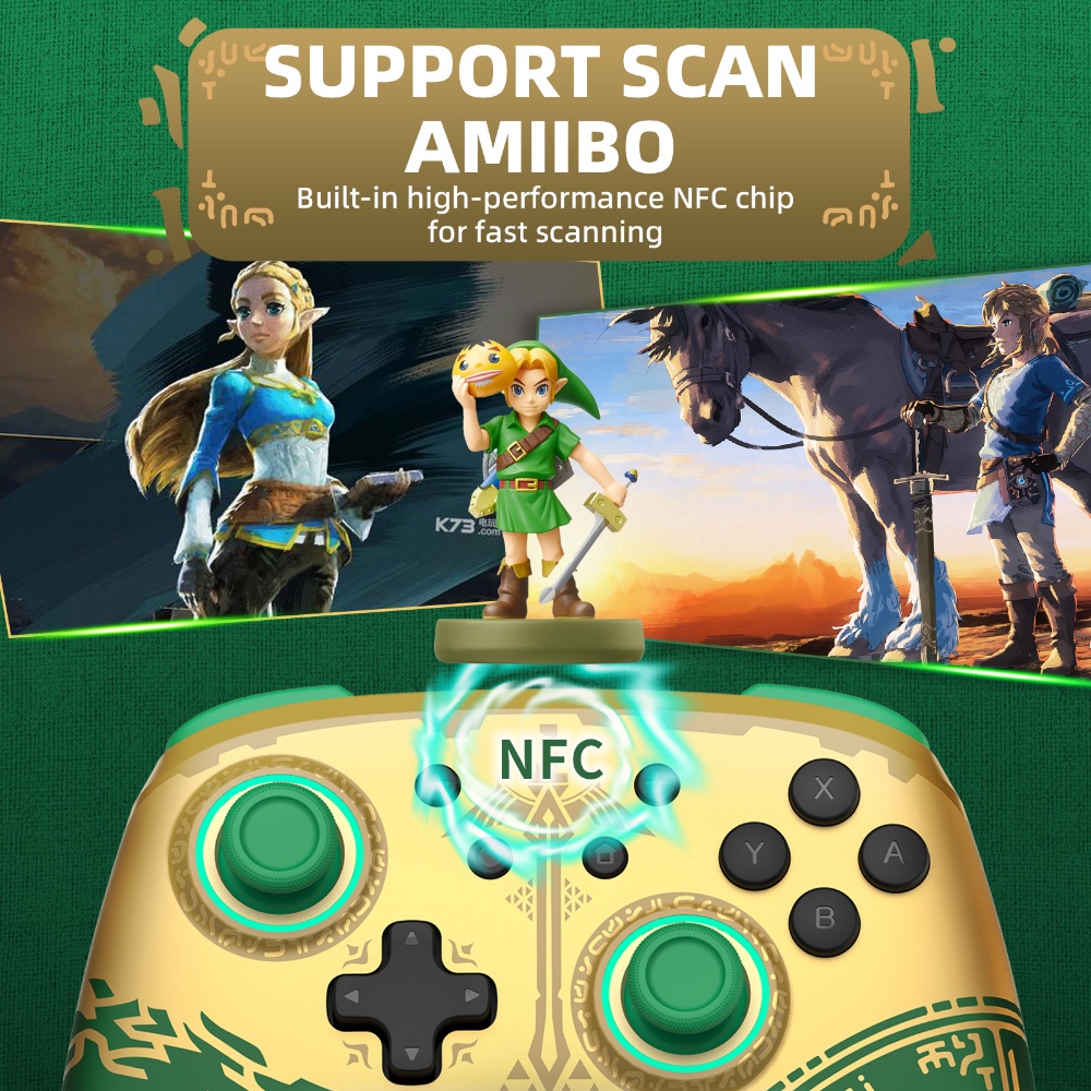 IINE Zelda Tears of the Kingdom Wireless Wake Up NFC Controller ...